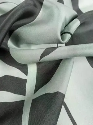 Max Mara Leaf-print Scarf - Green