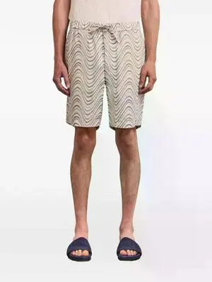 Frescobol Carioca Felipe Wavy-print Shorts