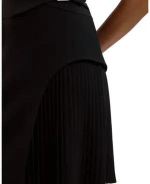 Karen Millen Buckle Pleated Mini Skirt