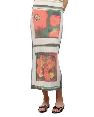 Staud Noemi Printed Skirt