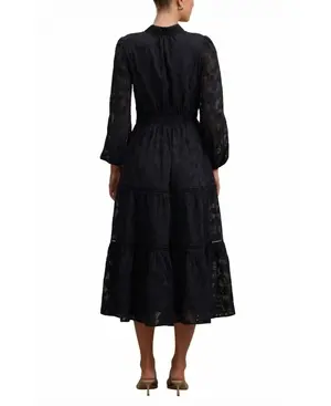 EVER NEW Nala Embroidered Midi Dress - Navy