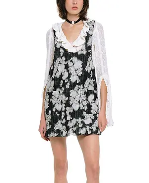 Anna Sui Rose Illusion Denim Jumper - Black