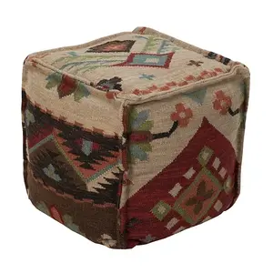 Livabliss Frontier Pouf - Brown