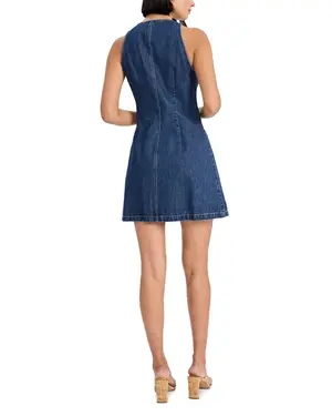 Maggy London Sleeveless Button-front Mini Dress