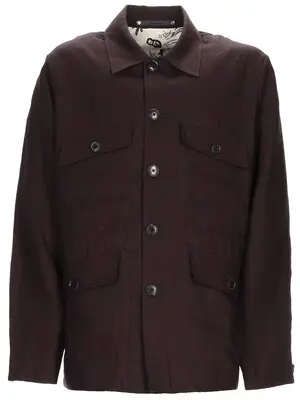 Paul Smith Linen Field Jacket - Purple