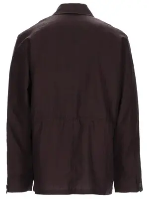 Paul Smith Linen Field Jacket - Purple