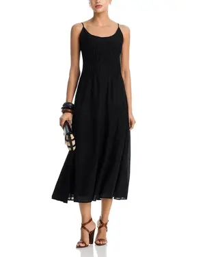 Moon River Spaghetti Strap Midi Dress
