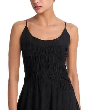 Moon River Spaghetti Strap Midi Dress