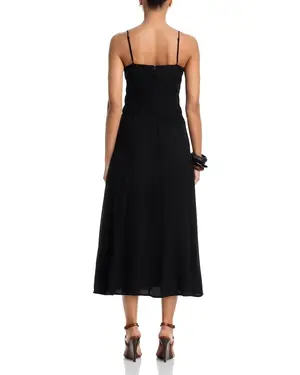 Moon River Spaghetti Strap Midi Dress