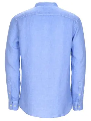 120% Lino Linen Shirt - Azure