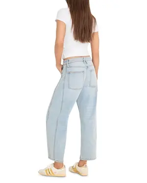 Good American Vintage High Rise Barrel Ankle Jeans - Indigo