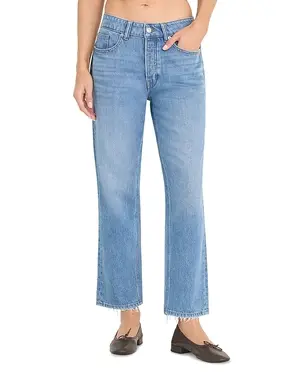 Good American Weightless Boyfriend High Rise Ankle Jeans - Indigo