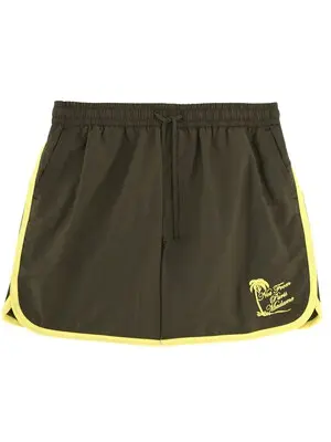 Drole De Monsieur Costume Da Bagno Con Ricamo - Brown