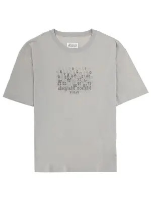 MAISON MARGIELA T-shirt Con Stampa - Grey