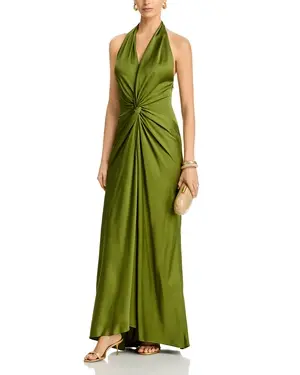 A.L.C. Mabel Halter Gown - Tomatillo