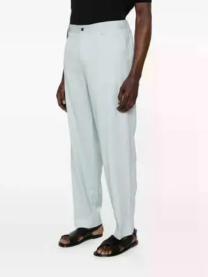 Dolce & Gabbana Shantung Viscose Trousers - Blue