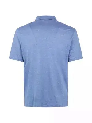 GRAN SASSO Slub-texture V-neck T-shirt - Blue