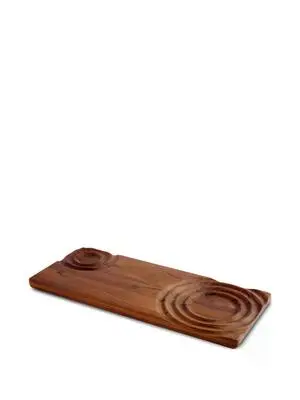 SAMBONET Carved Teak Chopping Board - Brown