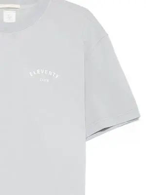 Eleventy Logo-print T-shirt - Grey