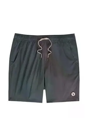 Vuori Drawstring Logo-patch Running Shorts - Grey