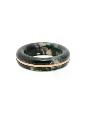 BY PARIAH Moss Agate Ring - Green