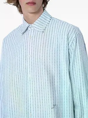 Jacquemus Patterned Cotton Poplin Shirt - Blue
