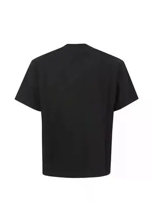 ALBERTO BRESCI Embroidered-motif T-shirt - Black