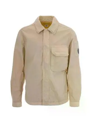 C.P. COMPANY 50 Fili Wax Zipped Lens Overshirt