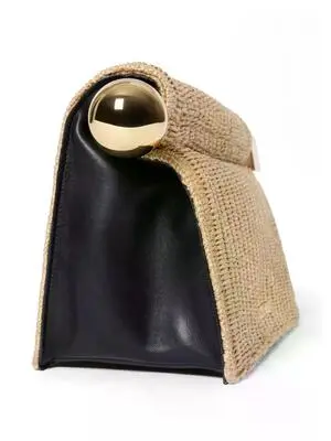 Jacquemus La Pochette Rond Carré Clutch Bag - Neutrals