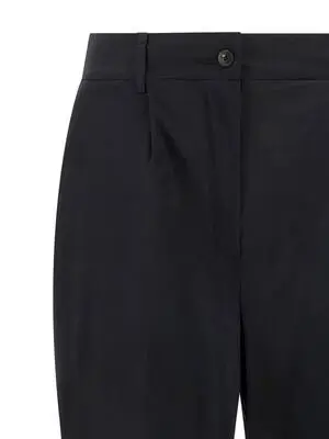 Kiton Pleated Turn-up Trousers - Black