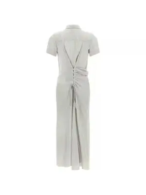 Alexander McQueen Striped Corset-style Maxi Dress