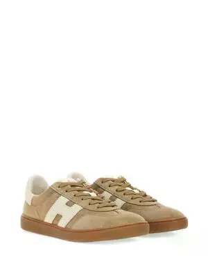 Hogan Lace-up Suede Sneakers - Neutrals