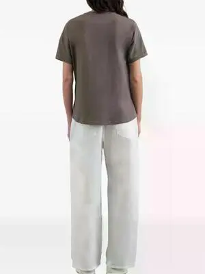 MOORER Olisa Logo-print T-shirt - Brown