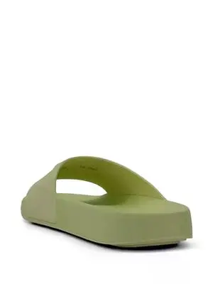 Givenchy Logo-patch Slides - Green