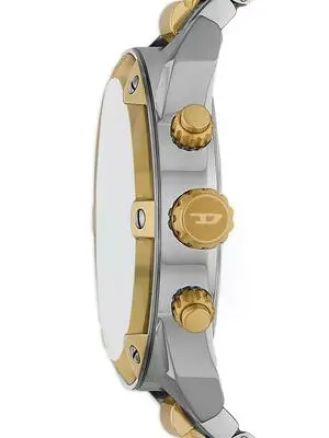 DIESEL® Spiked 49mm Chronograph Watch - Silver