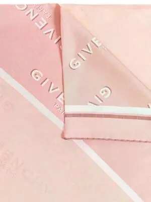 Givenchy Logo-print Scarf - Pink