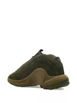 DIESEL® S-d-runner Suede Panelled Sneakers - Green