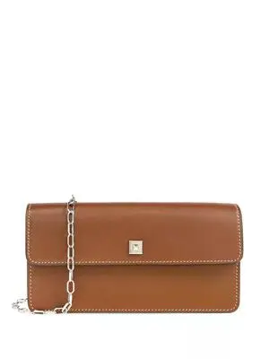 Max Mara Leather Clutch Bag - Brown