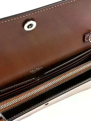 Max Mara Leather Clutch Bag - Brown