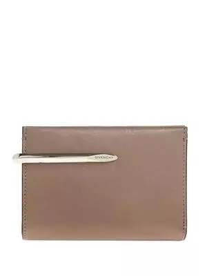 Givenchy Pinch-line Leather Wallet Brown