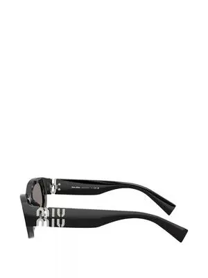 Miu Miu Rectangle Sunglasses - Black