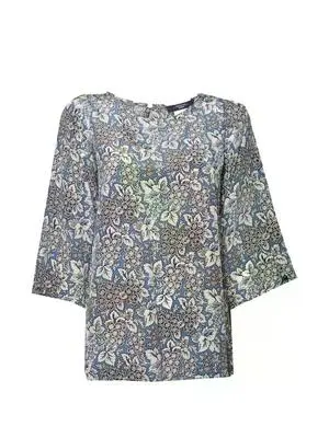 Max Mara Floral-print Silk Blouse