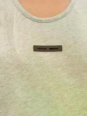 Fear Of God Logo-patch Sleeveless Tank Top - Neutrals