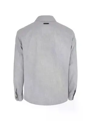 Peserico Slub-texture Button-pocket Jacket - Grey