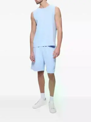 PANGAIA Logo-patch Cotton Shorts