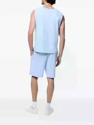 PANGAIA Logo-patch Cotton Shorts