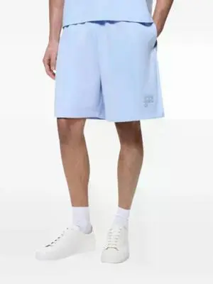 PANGAIA Logo-patch Cotton Shorts