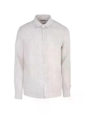 Peserico Striped Linen Shirt - Neutrals