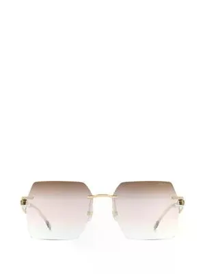 Carrera Eyewear Oversized Sunglasses - Gold