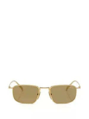 Prada Rectangle-frame Sunglasses - Gold